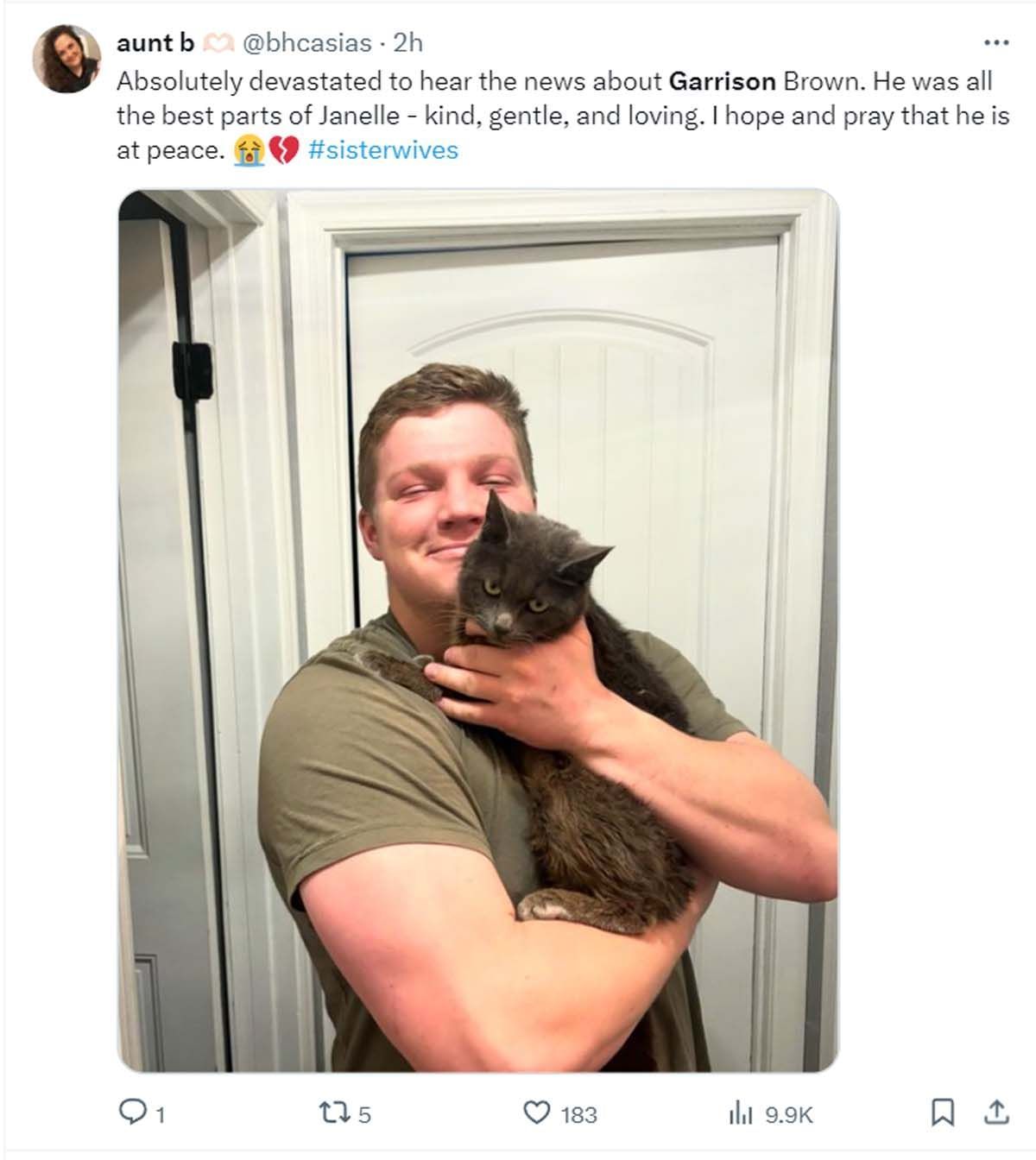 What happened to Garrison Brown from Sister Wives? Tributes pour in ...