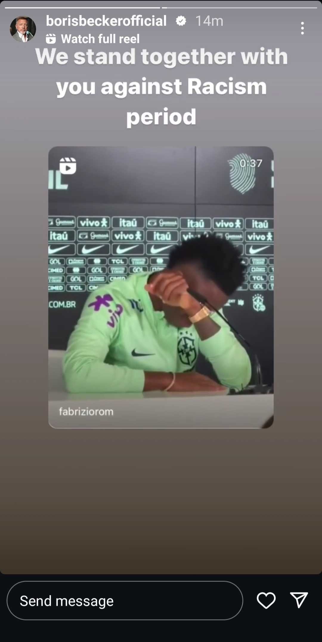 "We stand together against racism" - Boris Becker offers support to ...