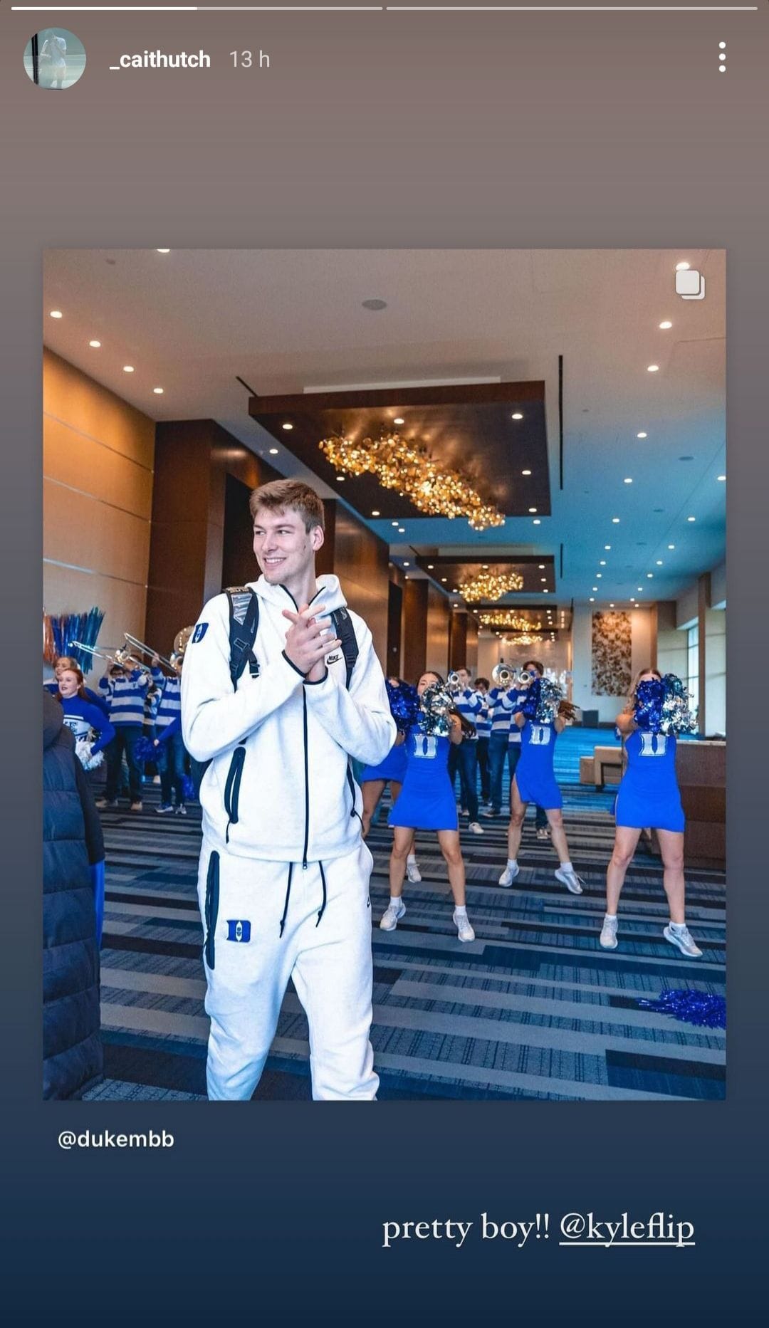 Kyle Filipowski's GF Caitlin Hutchison gushes over Duke star after nail ...