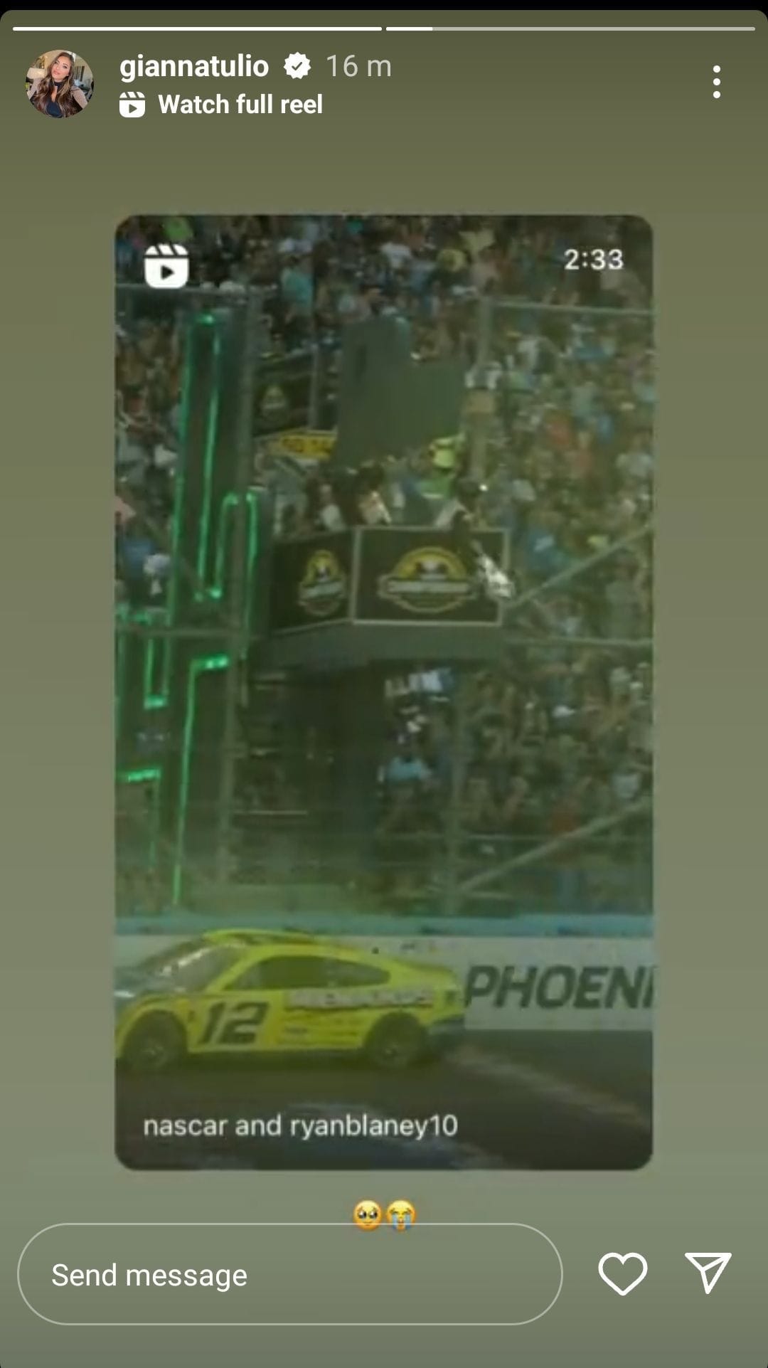 Gianna Tulio: Ryan Blaney’s fiancé Gianna Tulio reminisces NASCAR champ ...