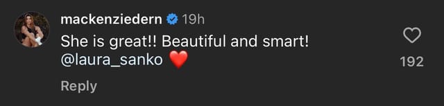 Mackenzie Dern offers Laura Sanko words of support in the wake of criticism