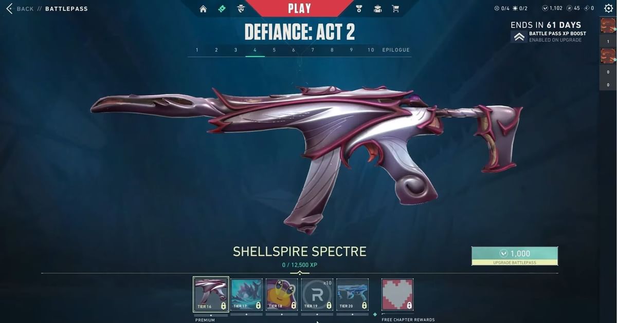 Valorant Episode 8 Act 2: All Battlepass tiers and rewards