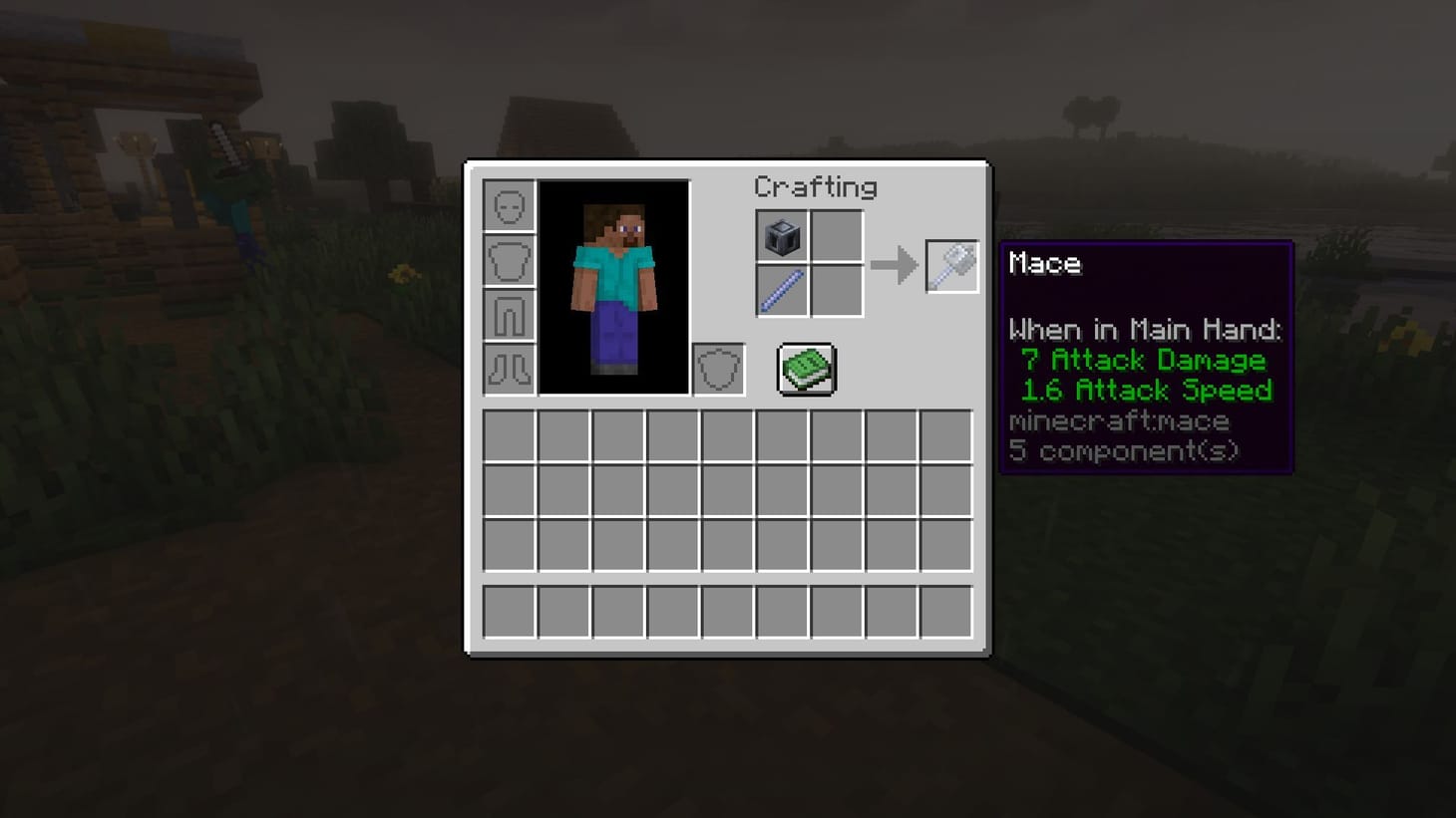 How to make mace in Minecraft 1.21