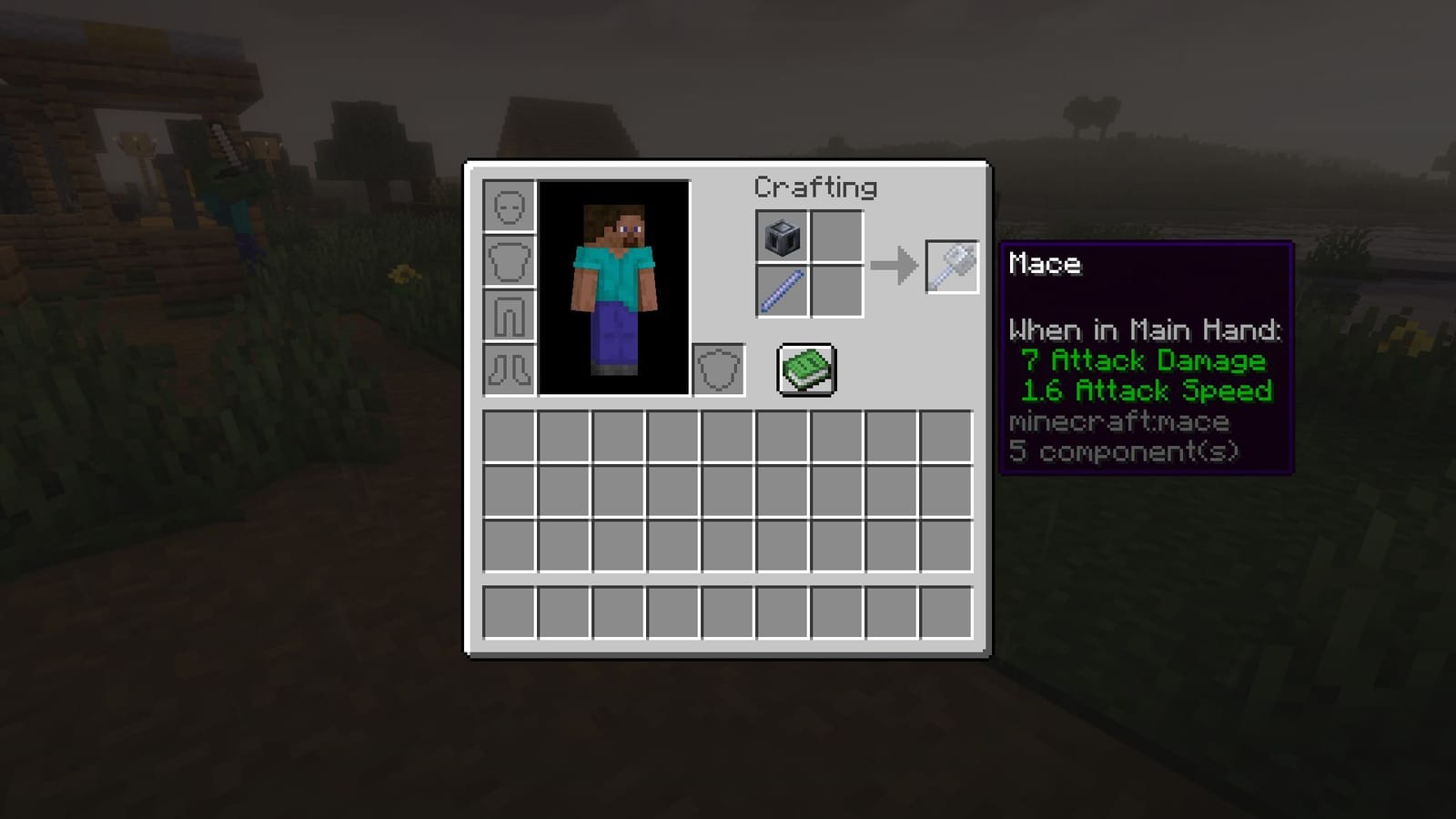 How to make mace in Minecraft 1.21