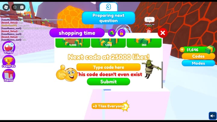 Shortest Answer Wins Codes (2024)