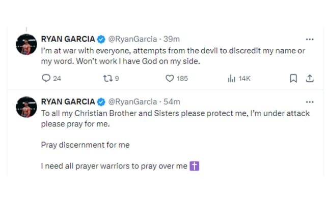“The devil is your dad. I worship Jesus” - Ryan Garcia makes bizarre ...