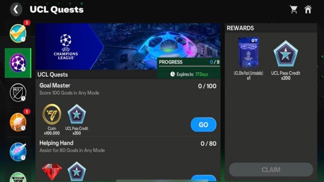 All FC Mobile UCL 2024 Pass rewards and how to get Pass points