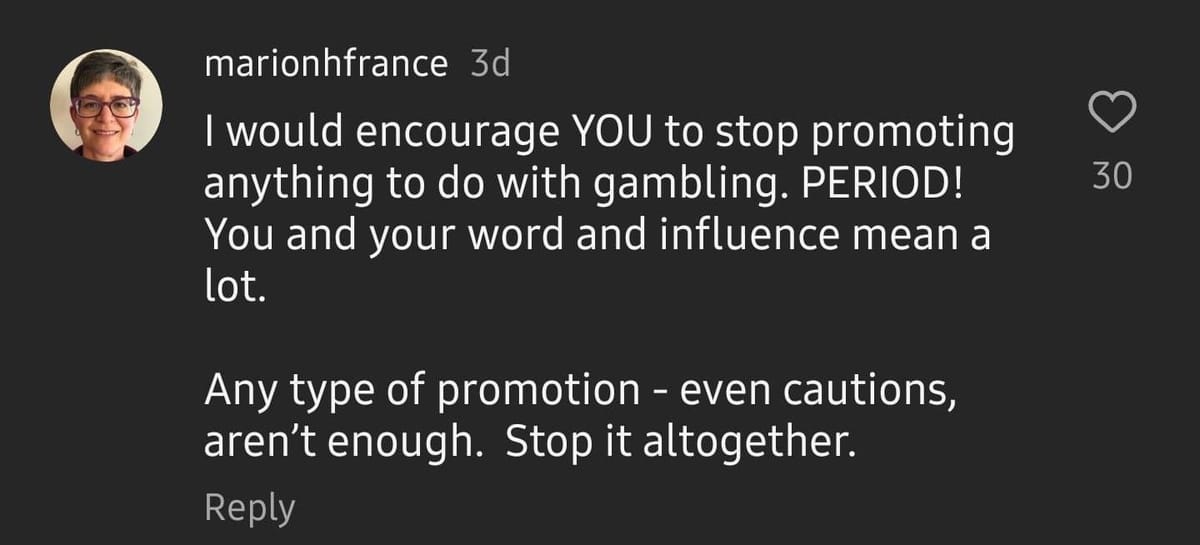 "Disgusted when you started doing gambling ads": Connor McDavid's ...