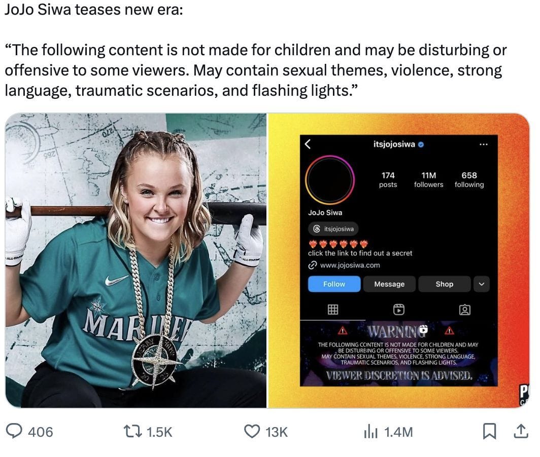 "She’s in her Bhad babie era": Wild reactions spark online as Jojo Siwa ...