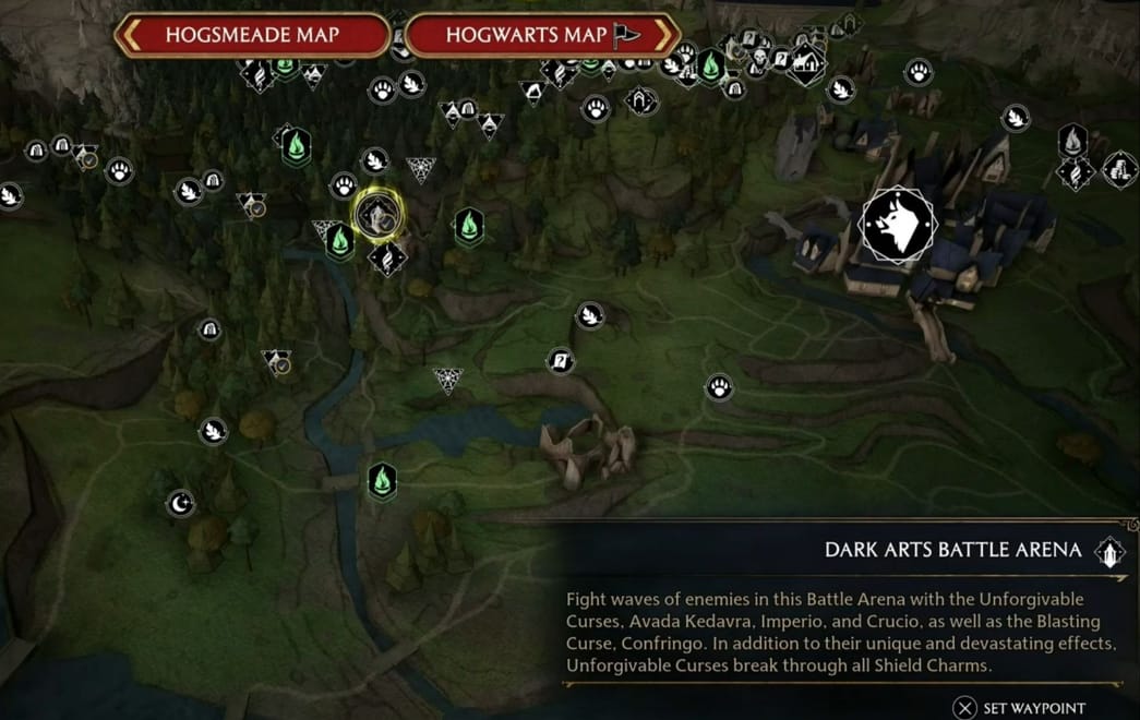 All Hogwarts Legacy Battle Arena locations
