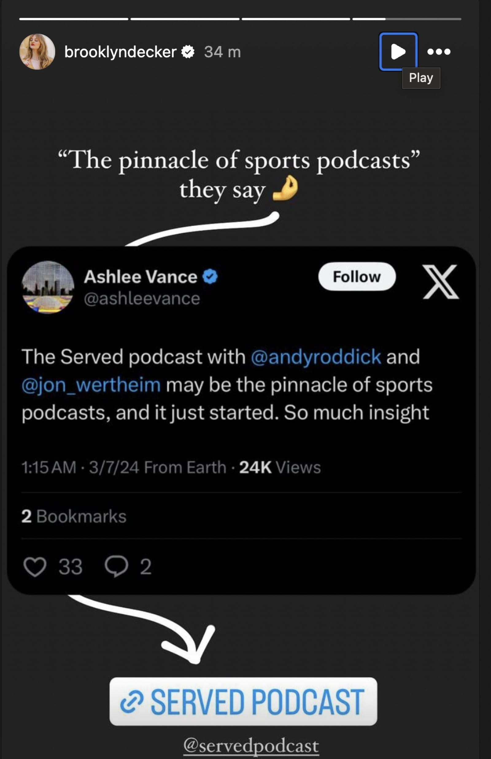 Andy Roddick's wife Brooklyn Decker flaunts American's achievement ...