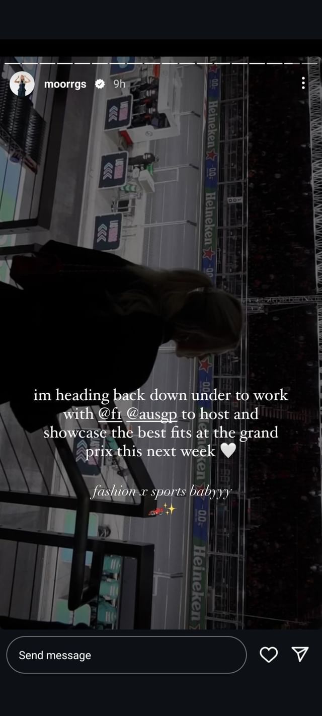 "I'll be back" - Taylor Fritz's girlfriend Morgan Riddle scores F1 ...