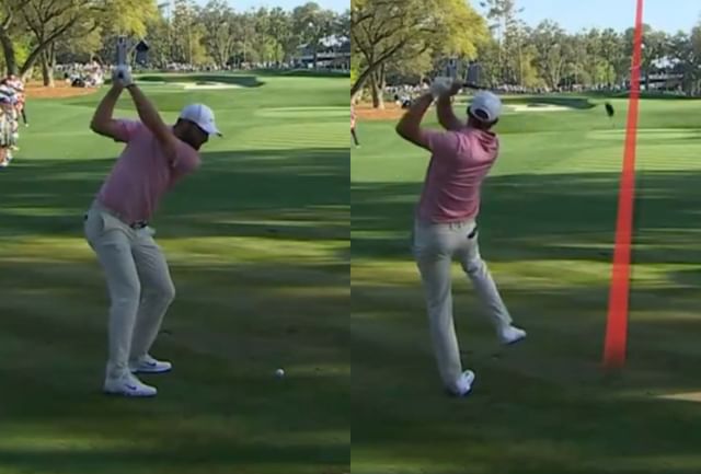 WATCH: Scottie Scheffler takes an unusual golf swing at The Players Championship