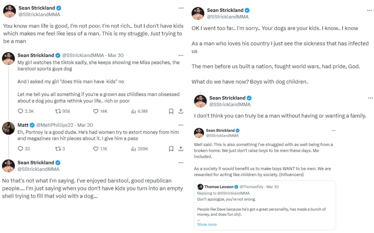 "Rethink your life" - UFC star slams "grown a**, childless" Sean ...