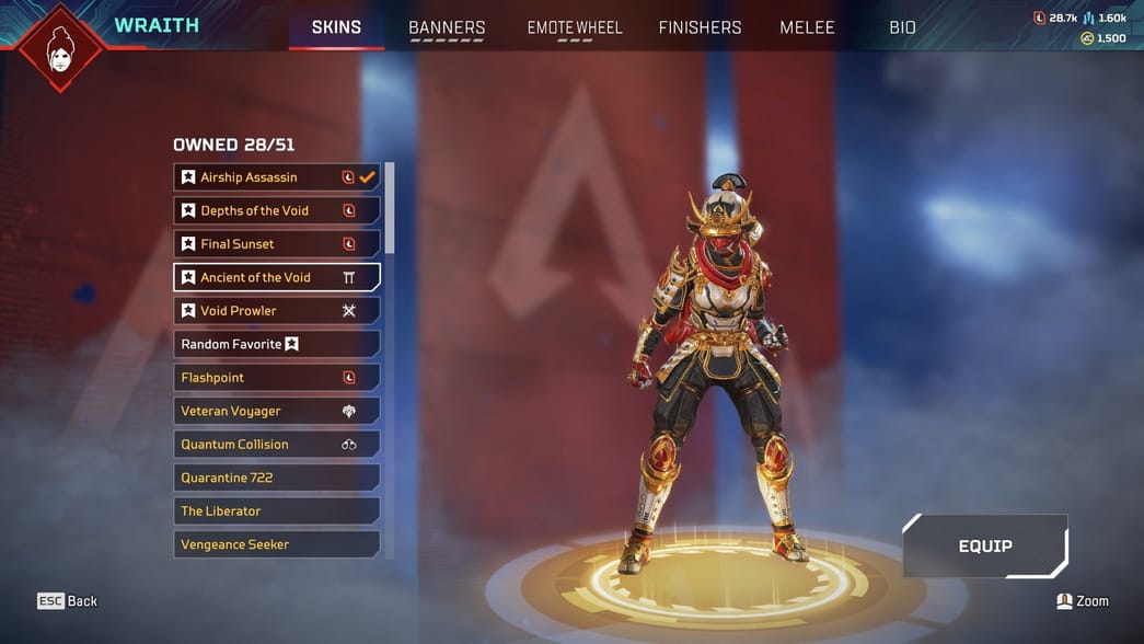 5 best Wraith skins in Apex Legends for 2024