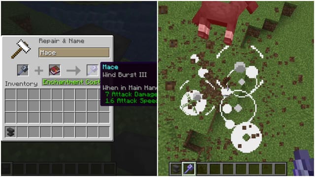 How to get and use wind burst enchantment in Minecraft?
