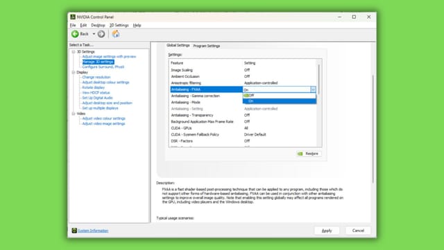 Best Nvidia App settings for high performance