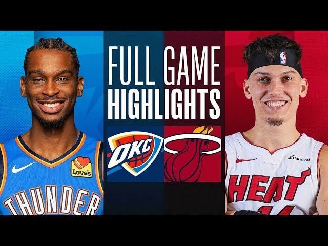 How to watch OKC Thunder vs Miami Heat NBA basketball game tonight? TV ...