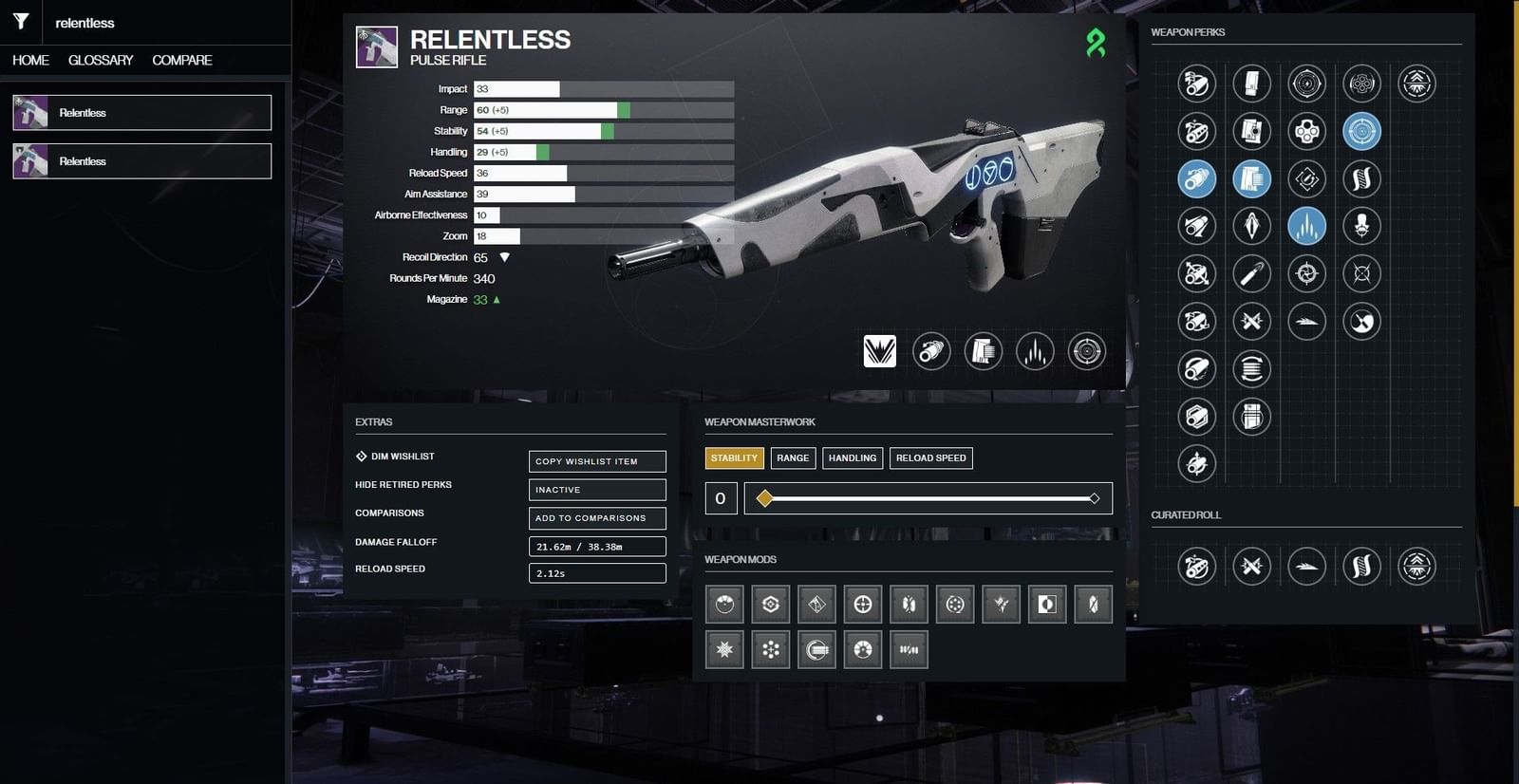 Relentless god roll guide for Destiny 2 PvP and PvE