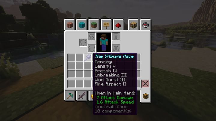 Minecraft overpowered mace guide