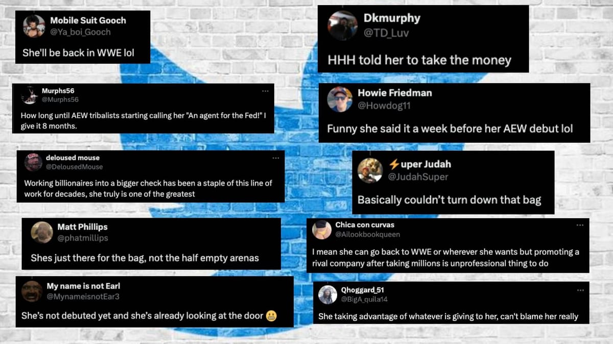 "HHH told her to take the money", "She'll be back in WWE lol" - Fans ...