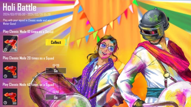 Happy Holi event in BGMI: All rewards, how to redeem, and more