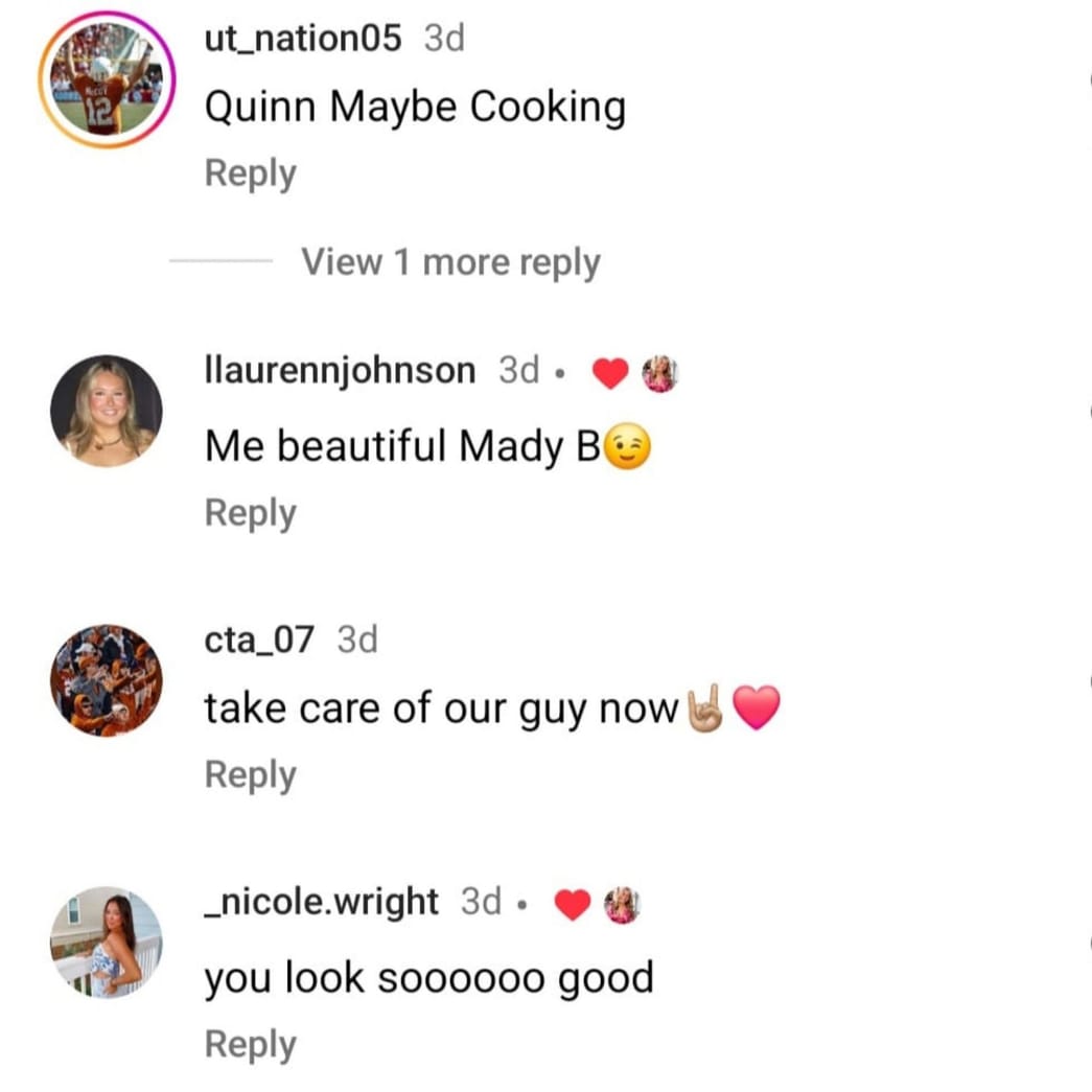 IN PHOTOS: Texas QB Quinn Ewers’ GF Madelyn Barnes shares delightful ...