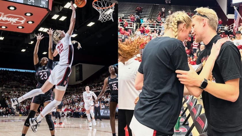 Stanford star Cameron Brink and BF Ben Felter prep for March Madness ...