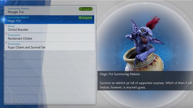 How to obtain the Magic Pot Summoning materia in Final Fantasy 7 Rebirth