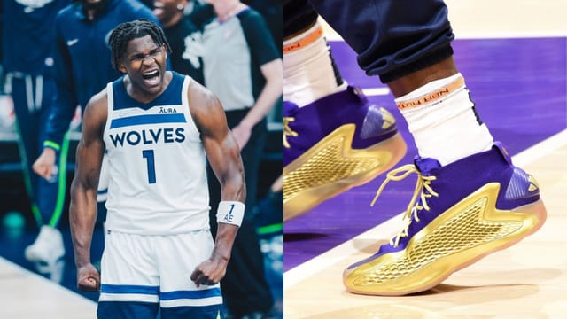 Anthony Edwards new shoes: Timberwolves star debuts new AE1 sneakers vs ...