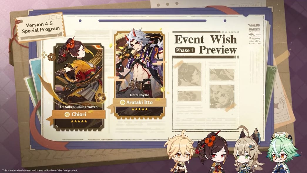 Genshin Impact Chiori release date, countdown, banner, and signature weapon