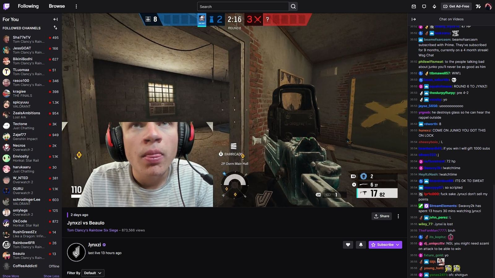 How many active players are on Rainbow Six Siege in Y9S1?