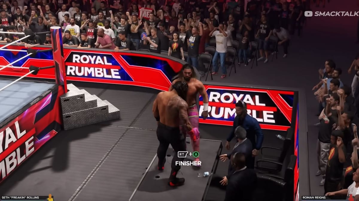 How to put your opponent through the announce table in WWE 2K24