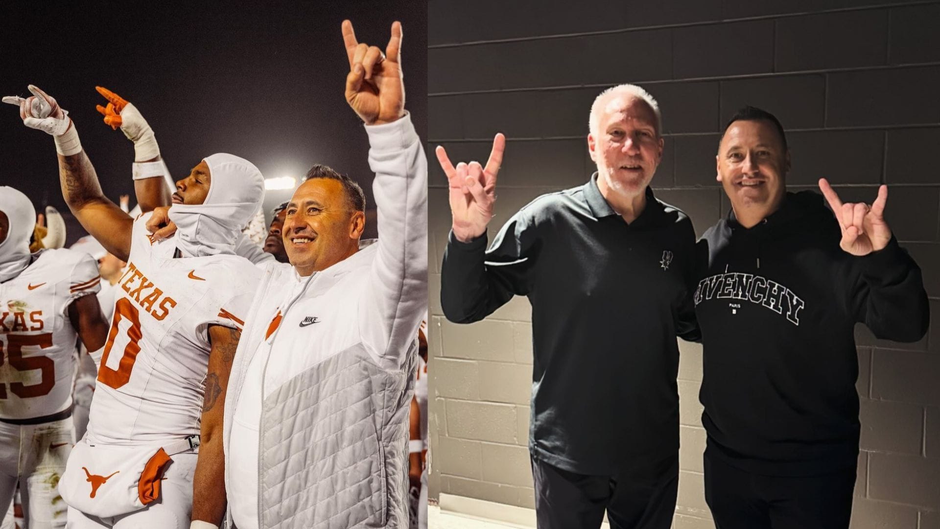 PHOTO: Longhorns HC Steve Sarkisian has warm wishes for Coach Pop ...