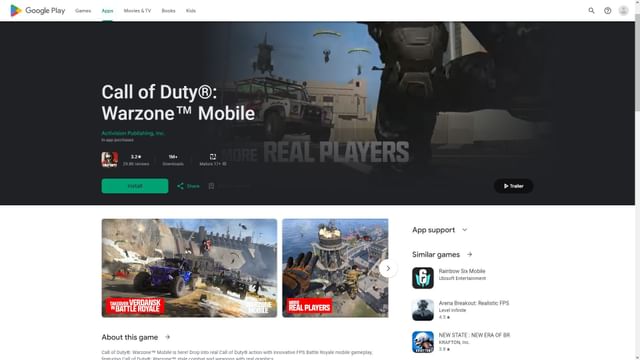 Warzone Mobile: How many GB is Warzone Mobile? APK file size explored