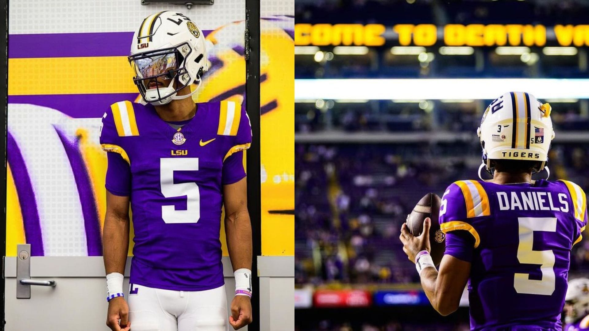 "I call him my biggest hater": LSU's Jayden Daniels shares hilarious ...