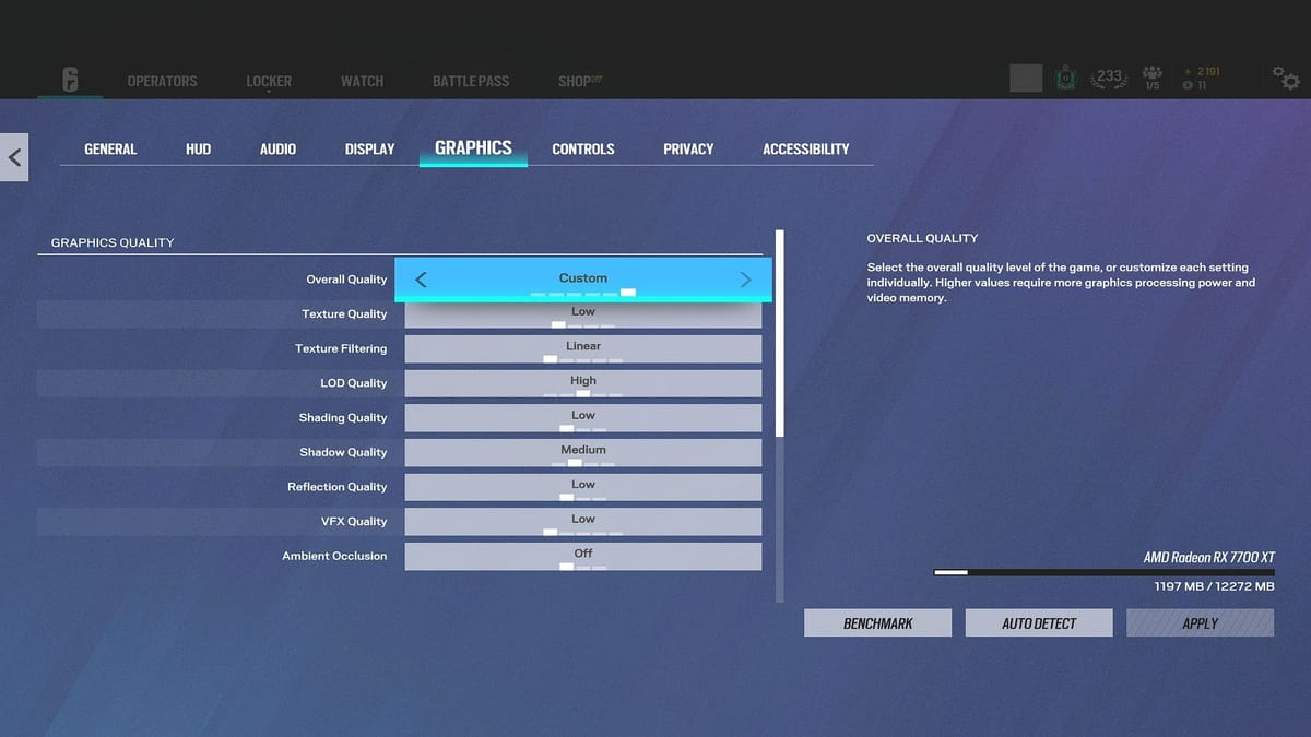 Rainbow Six Siege pro settings: Sensitivity, graphics settings, and more