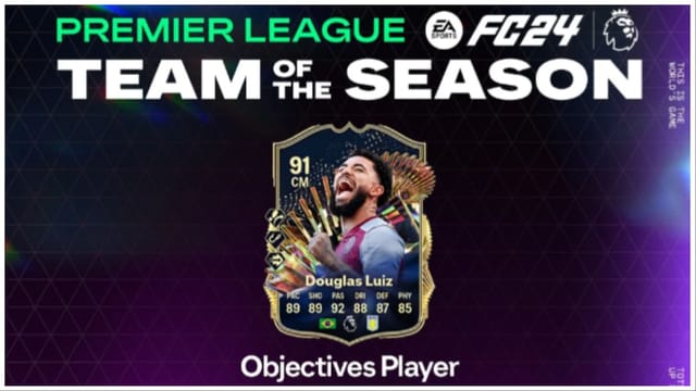 How to earn the EA FC 24 Douglas Luiz TOTS card for free in Ultimate Team?