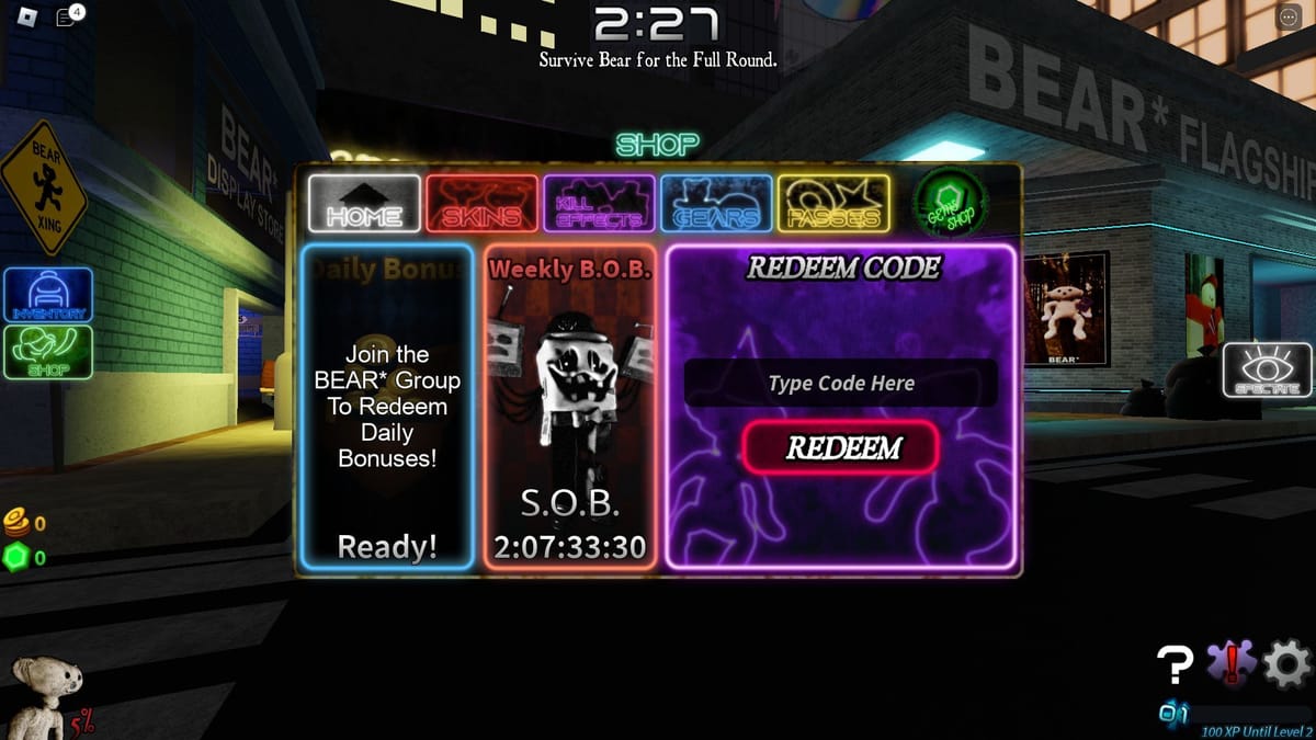 Roblox BEAR Codes