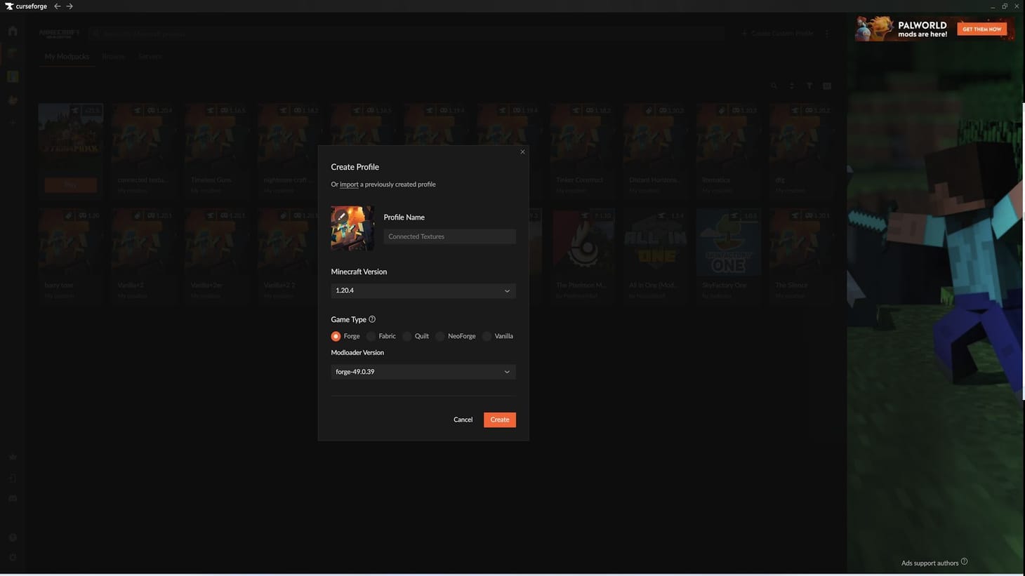 How to get connected glass texture in Minecraft
