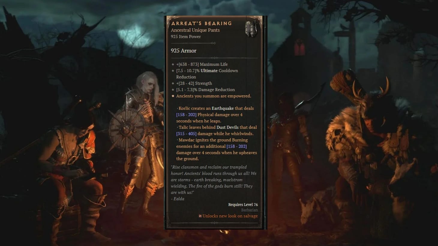 How to get Arreat's Bearing in Diablo 4 (Season 4)