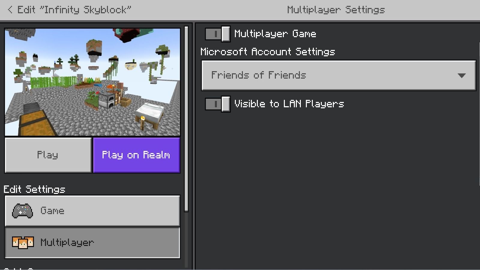 How to invite friends on Minecraft mobile