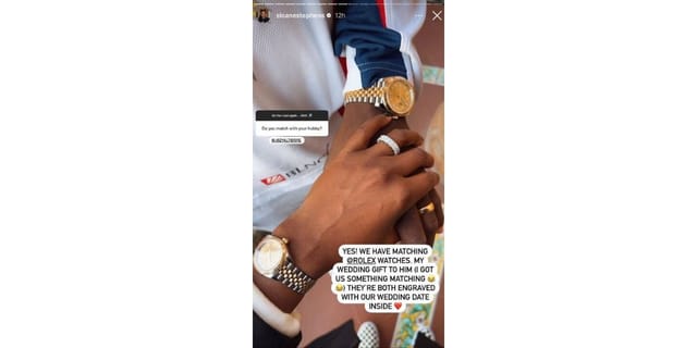 "My wedding gift to him" - Sloane Stephens shows off her and husband ...