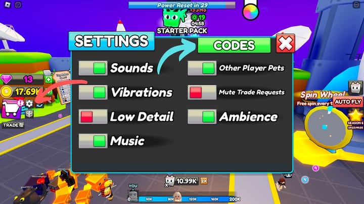Ride a Cart Simulator codes
