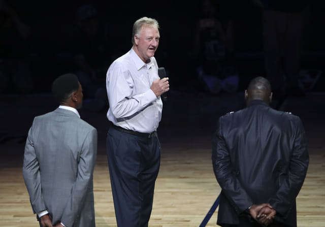 Larry Bird reunites with fellow 1986 NBA championship teammates in ...