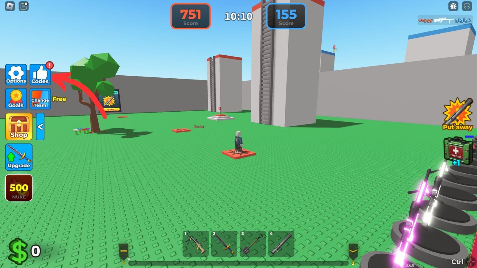 Underground War 2.0 codes