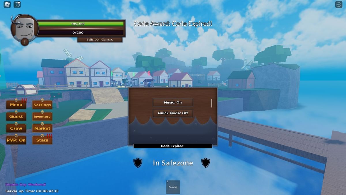 Roblox Da Piece codes