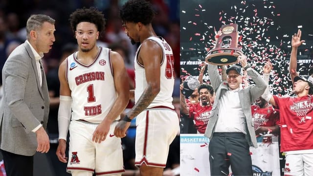 WATCH: Nate Oats and co. mark their presence for Alabama football's A-Day following historic ...