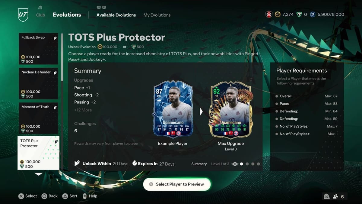 EA FC 24 TOTS Plus Protector Evolution guide: Best players to use, all ...