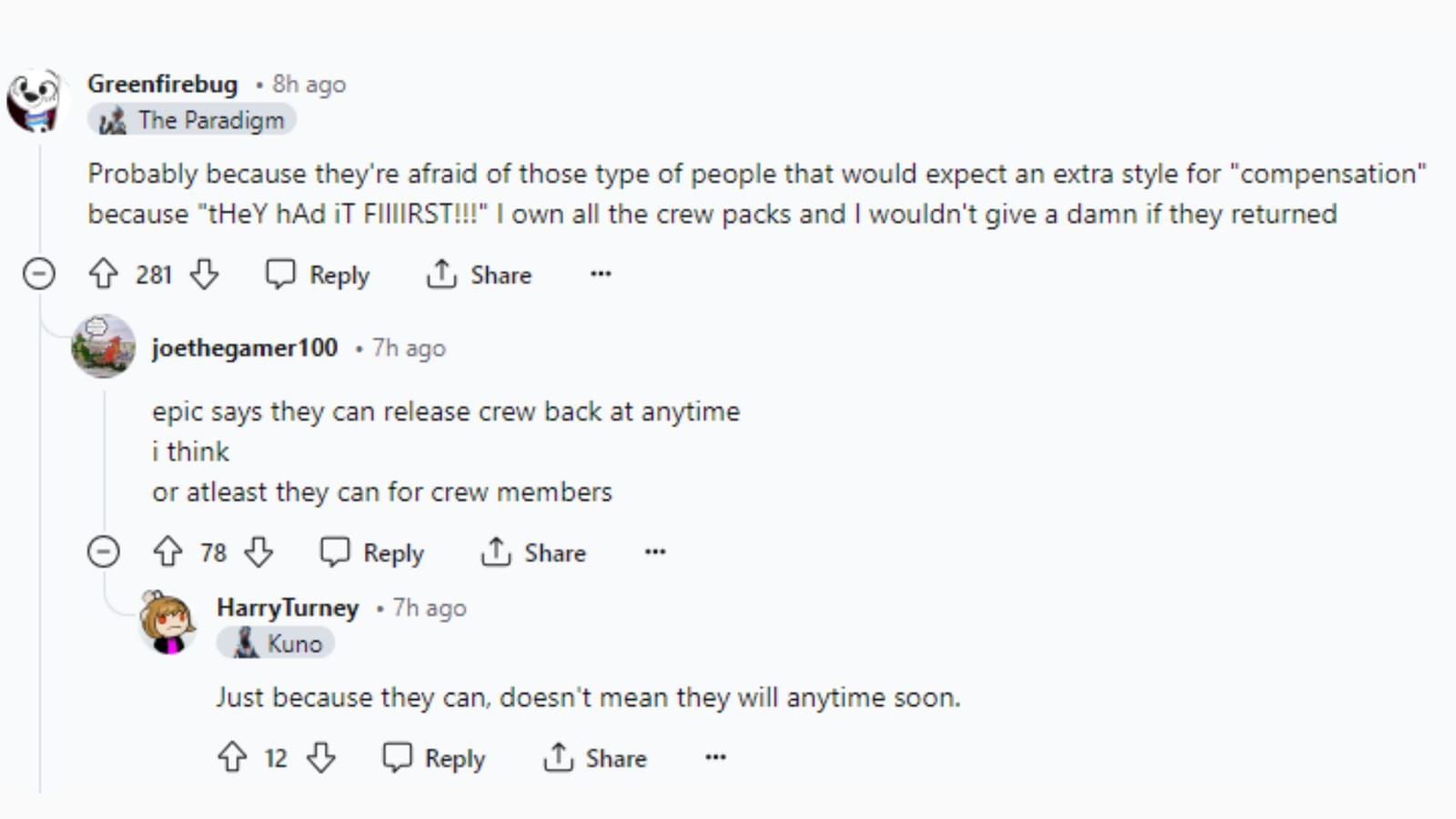 "Why isn't this a thing yet?": Fortnite community wants Crew Skins to ...